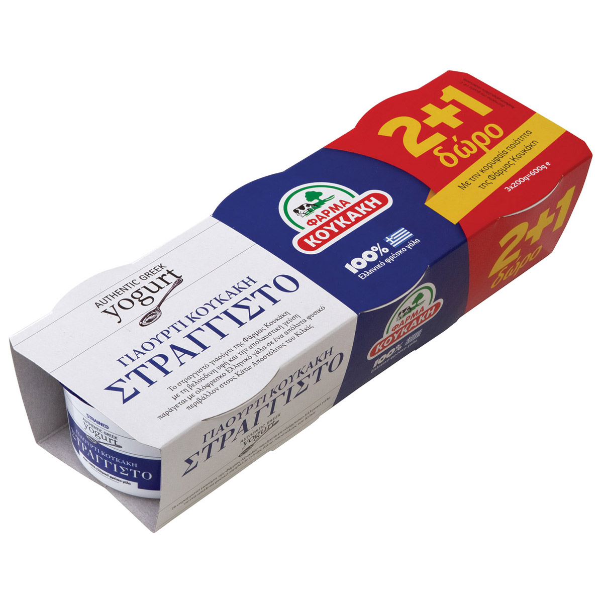 Φάρμα Κουκάκη Γιαούρτι Στραγγιστό 10% 2 x 200 gr + 1 Δώρο | Super ...